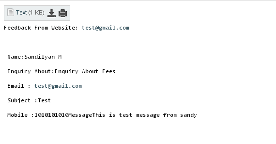Email Form - Simple PHP Enquiry Mail Form