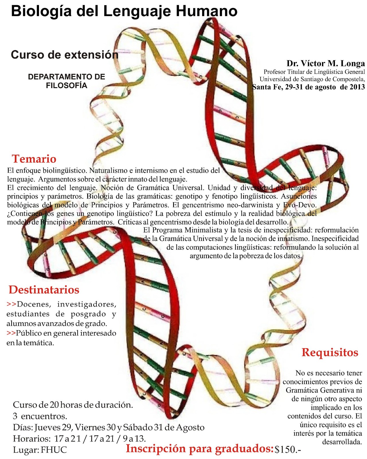 Grupo de Metateoría de Lingüística Chomskiana: Curso “Biología del ...