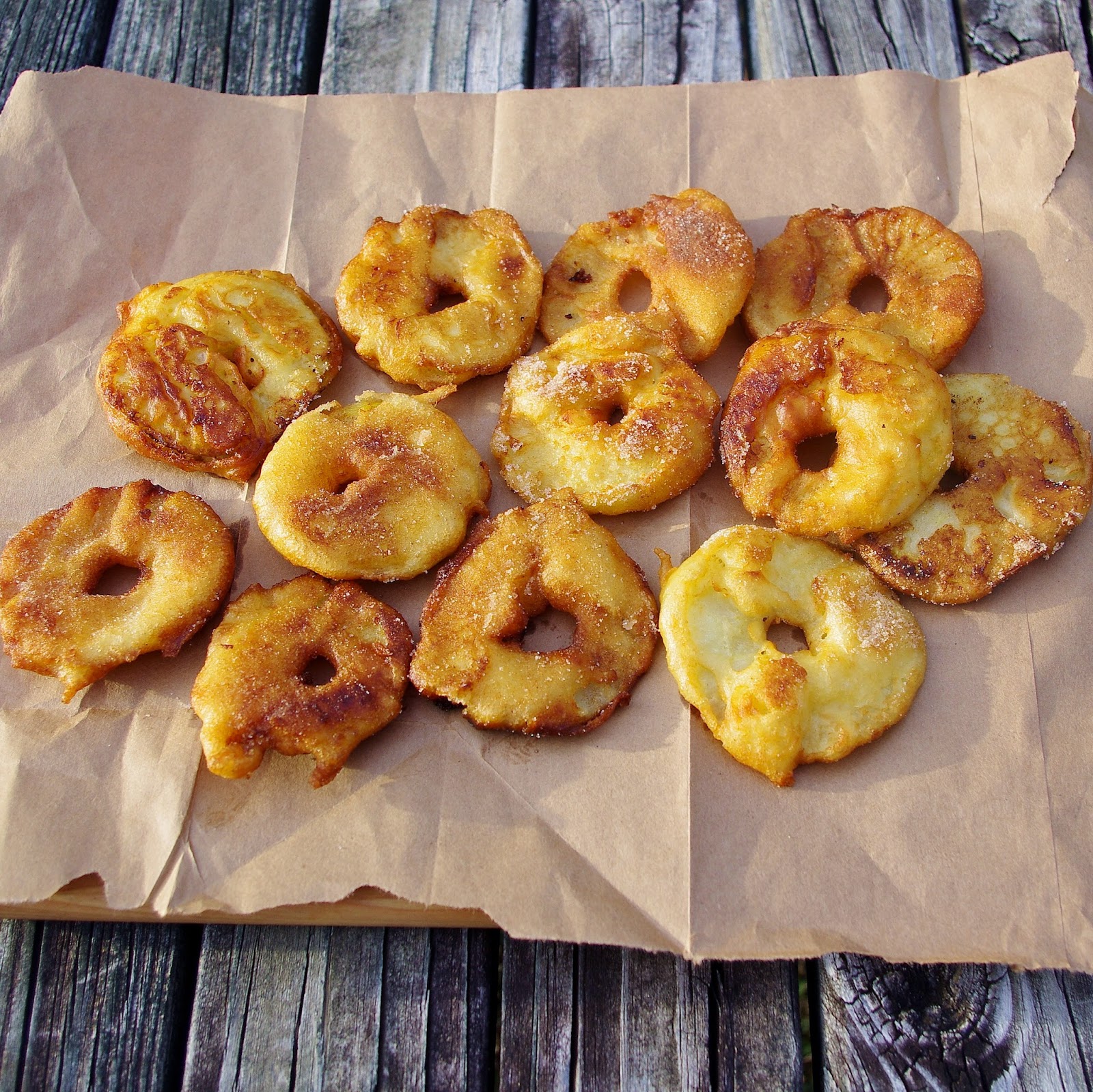 Sage Trifle: Apple Slice Fritters