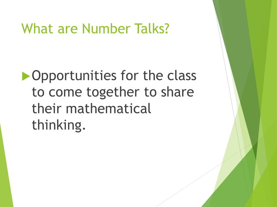 Primary Chalkboard: Math Talks are Fun!!! Plus a FREEBIE!!!