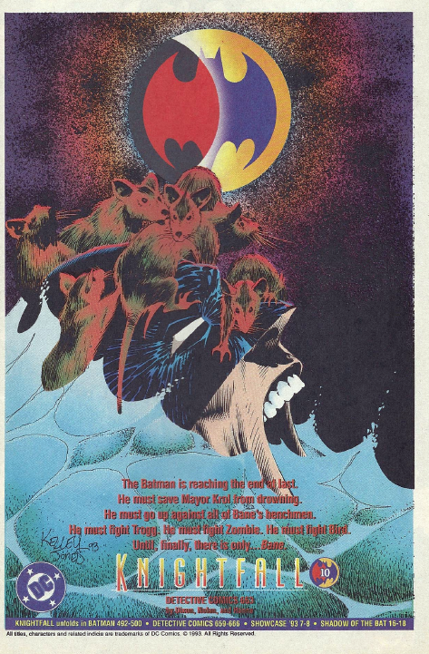 DC in the 80s: A collection of Knightfall house ads - 1993