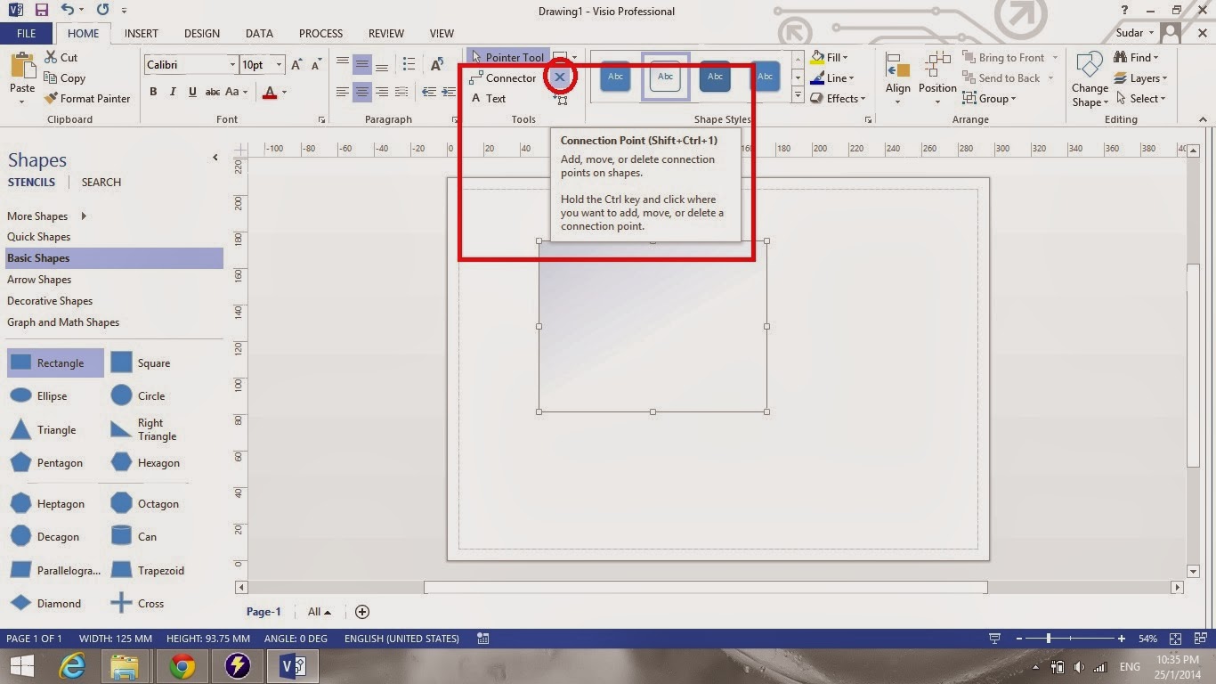 Thoughts of "Sudar Nimalan": Visio: Adding New Connection Points to Shape