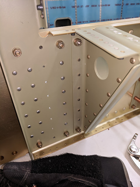 Damazio family's RV-10 project: Mid-fuselage bulkheads complete