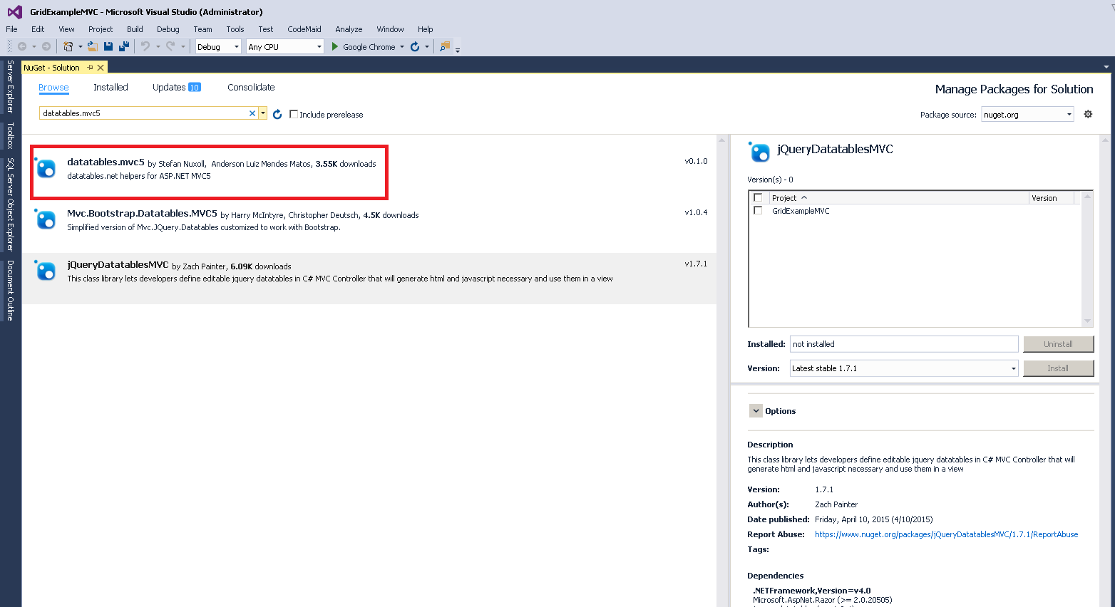Grid View With Server Side Filtering Sorting And Paging In Mvc 5 Development Passion
