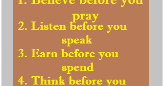 6 Rules of Life you must live by