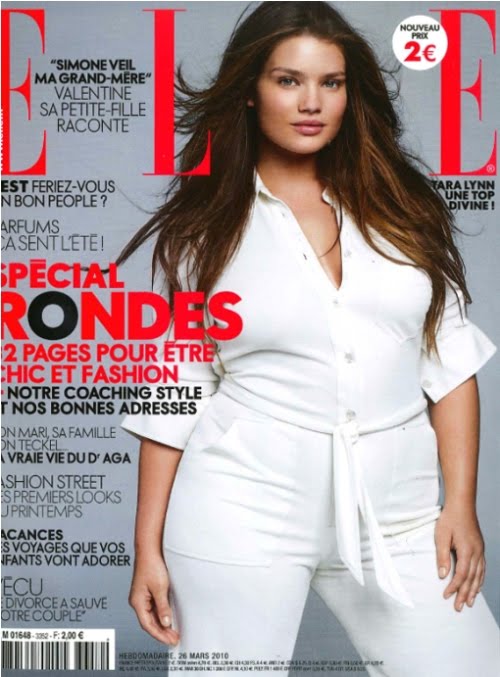 Plus size model in Elle France | Large Clothing