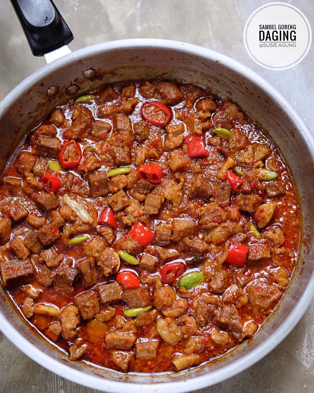 SAMBAL GORENG DAGING. Enak dan Mantap. Bisa Untuk Stock Berbulan-bulan