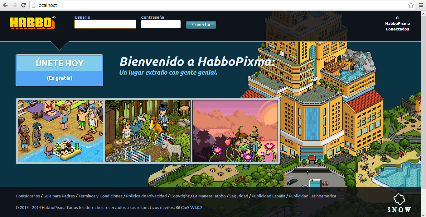 Cria Habbos: CMS de habbo