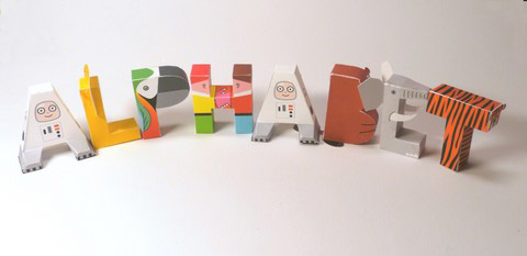 Alphabet 3d Papercraft Template - PAPEROX FREE PAPERCRAFT