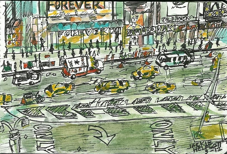 Urban Sketchers Seattle: Times Square