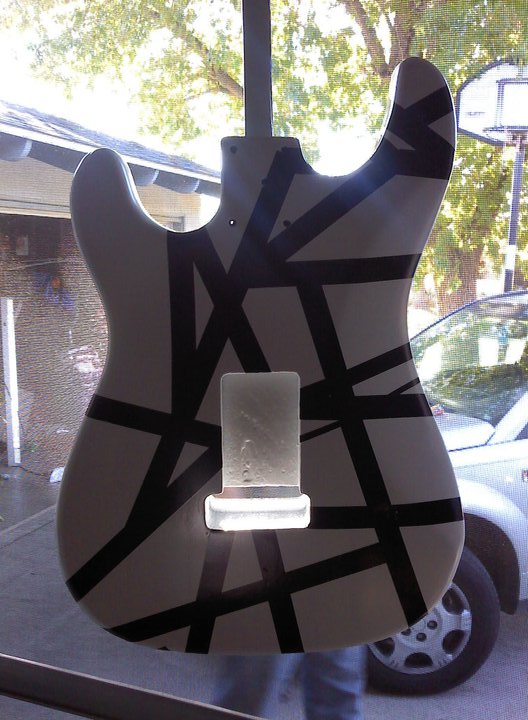 How To Paint Eddie Van Halen's Frankenstrat Guitar