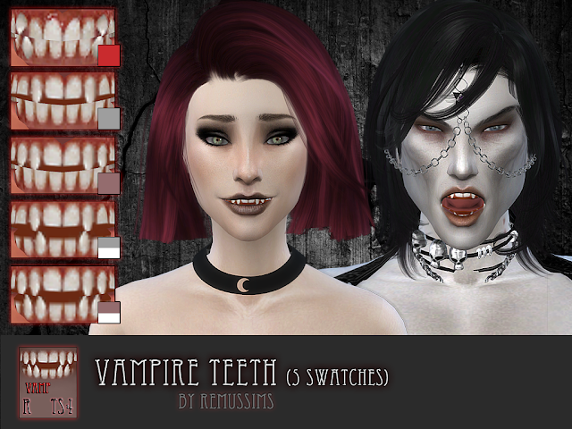 Sims 4 monster teeth cc - bdamotion