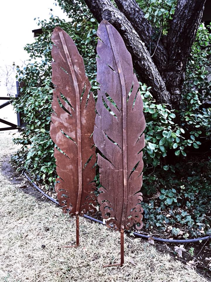 .: Large Metal Feathers