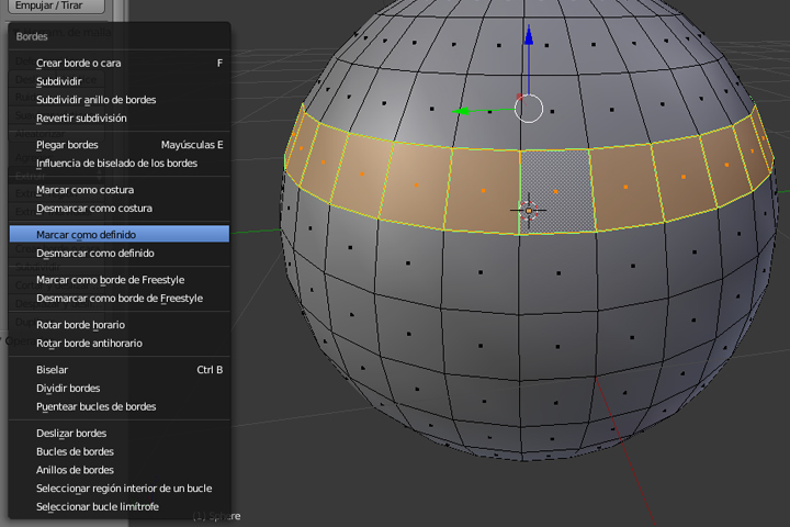 Estudiando Blender: Modificador Edge split (Dividir bordes)