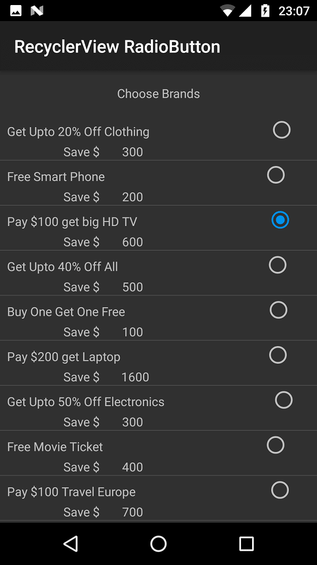 RecyclerView RadioButton Android Kotlin - AppAn Studio - Kumpulan ...