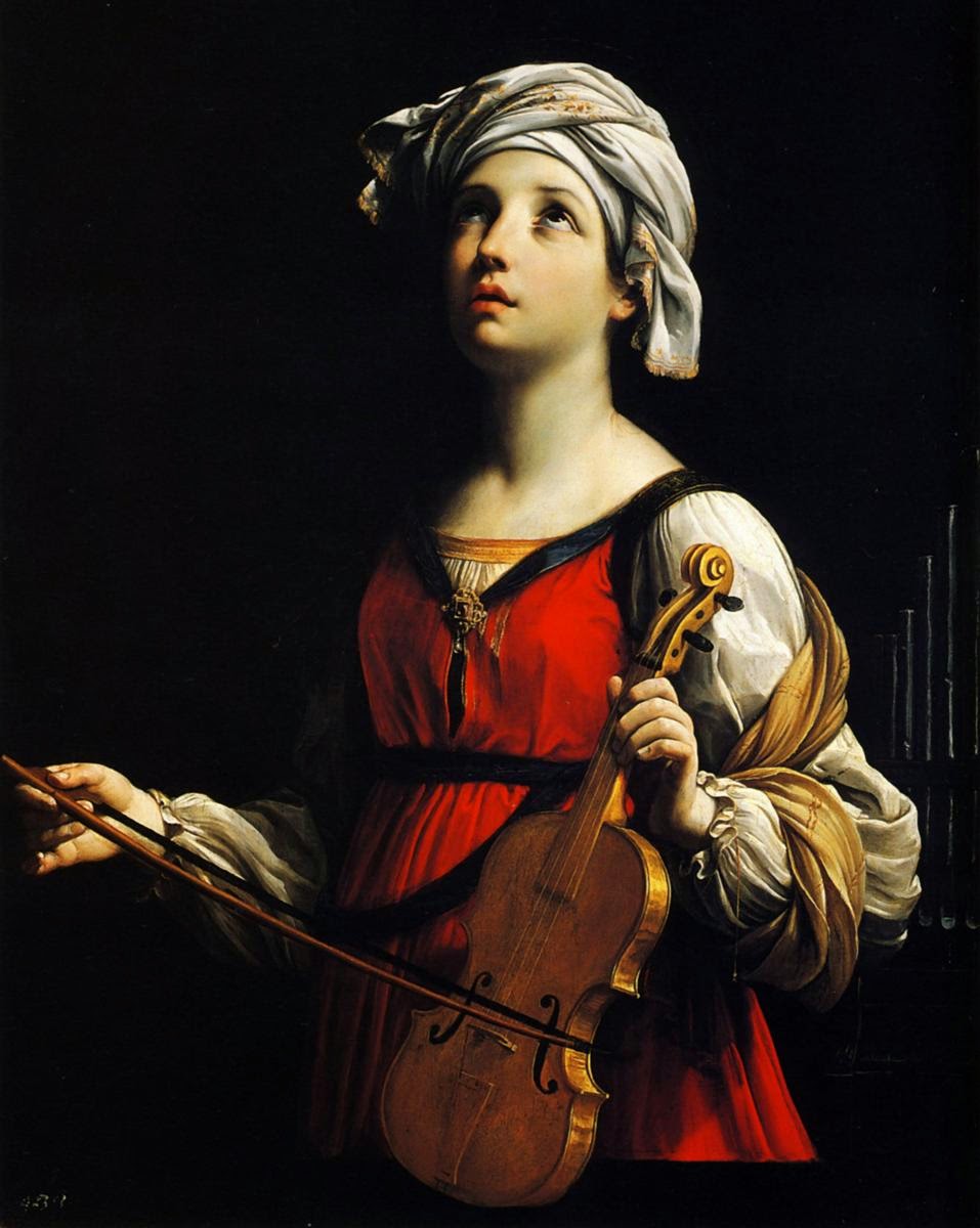 Le Muse : GUIDO RENI (Bologna, 1575 - 1642): "Santa Cecilia"