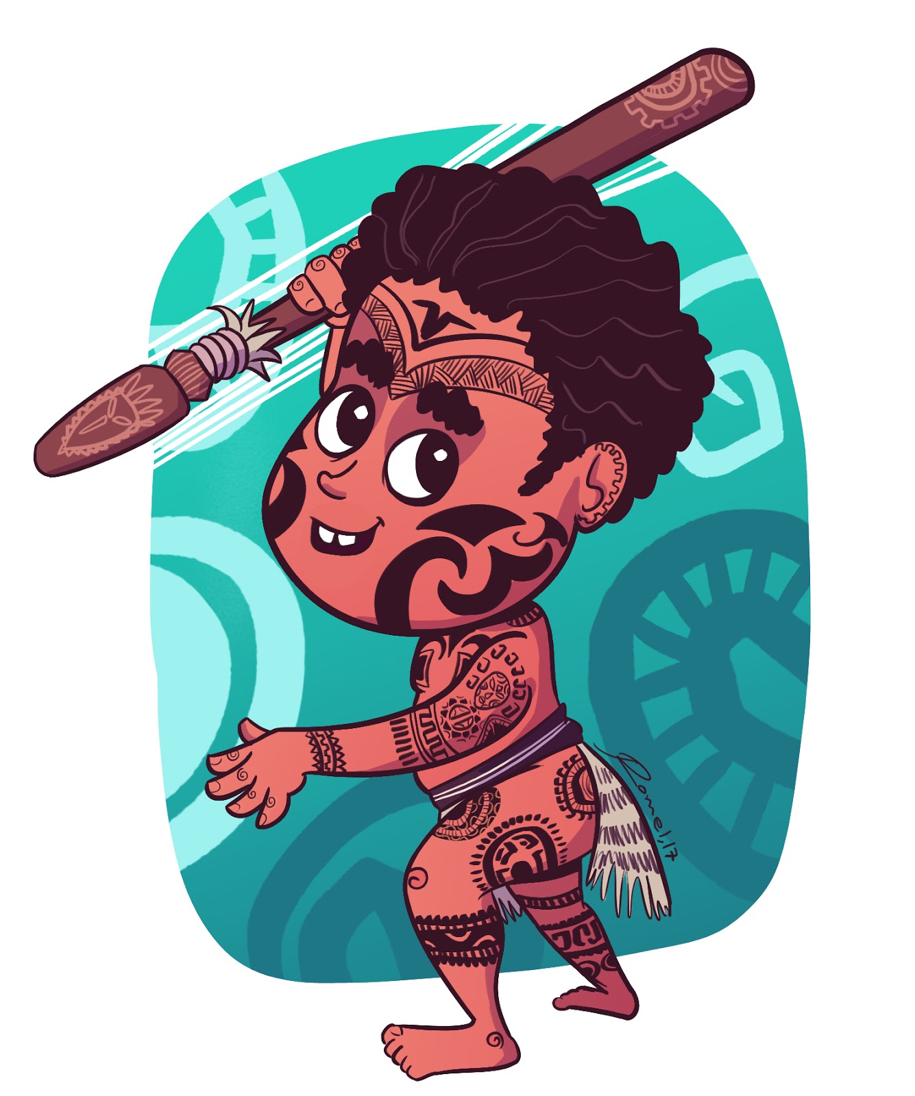 romeltoon: Little Maori Warrior