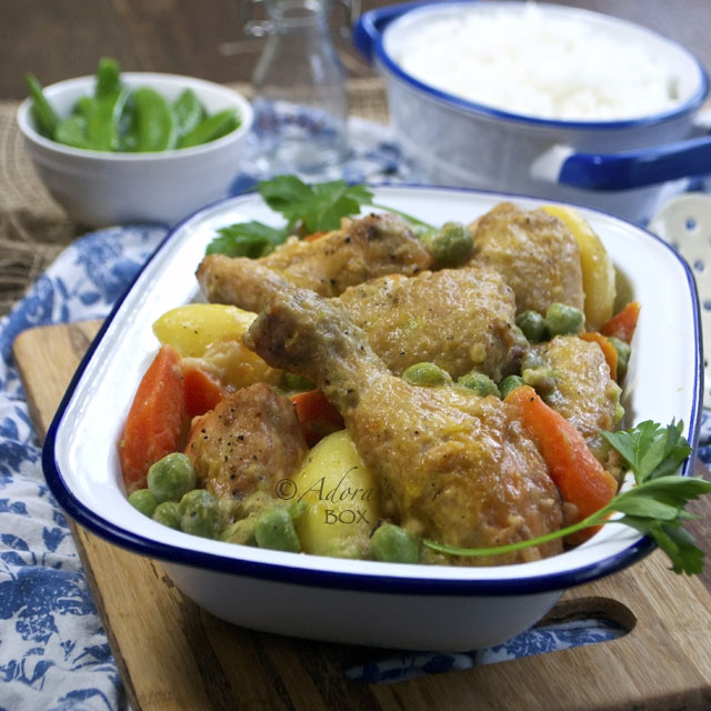 Adora's Box: POLLO CON GUISANTES (MANOK SA GUISANTES)