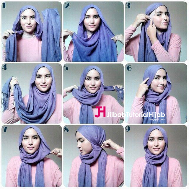 Kumpulan Gambar Tutorial Cara Memakai Hijab 2 | Jilbab Tutorial Hijab