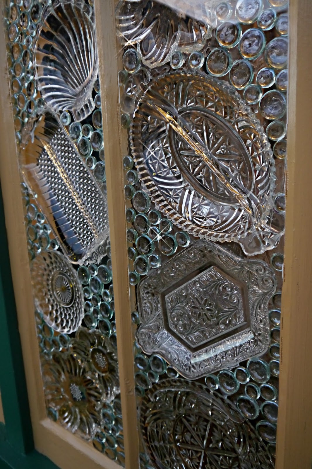 Suzy Homefaker: Recycled Glass Windows {crystal privacy}