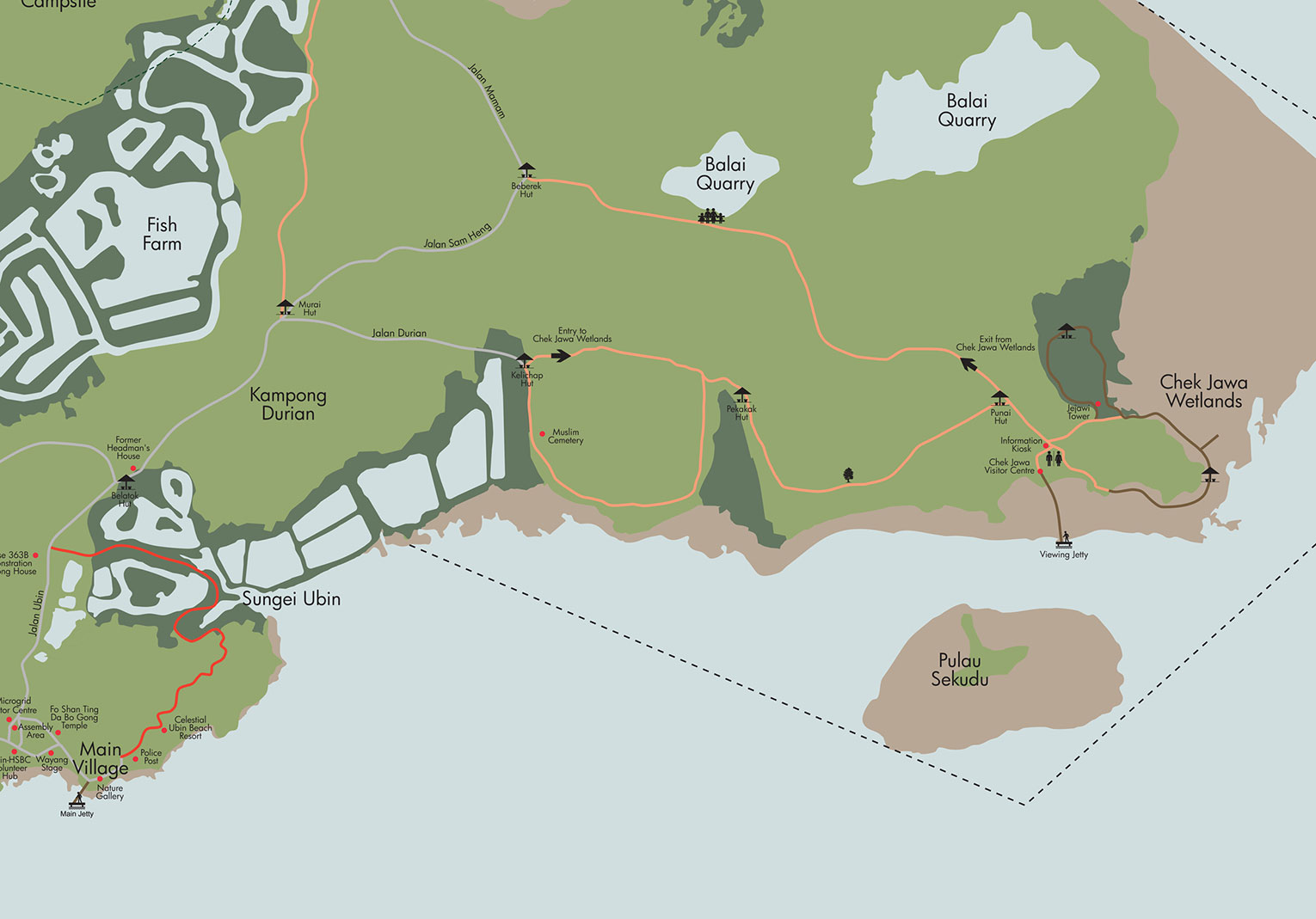 Pesta Ubin 2020: Map