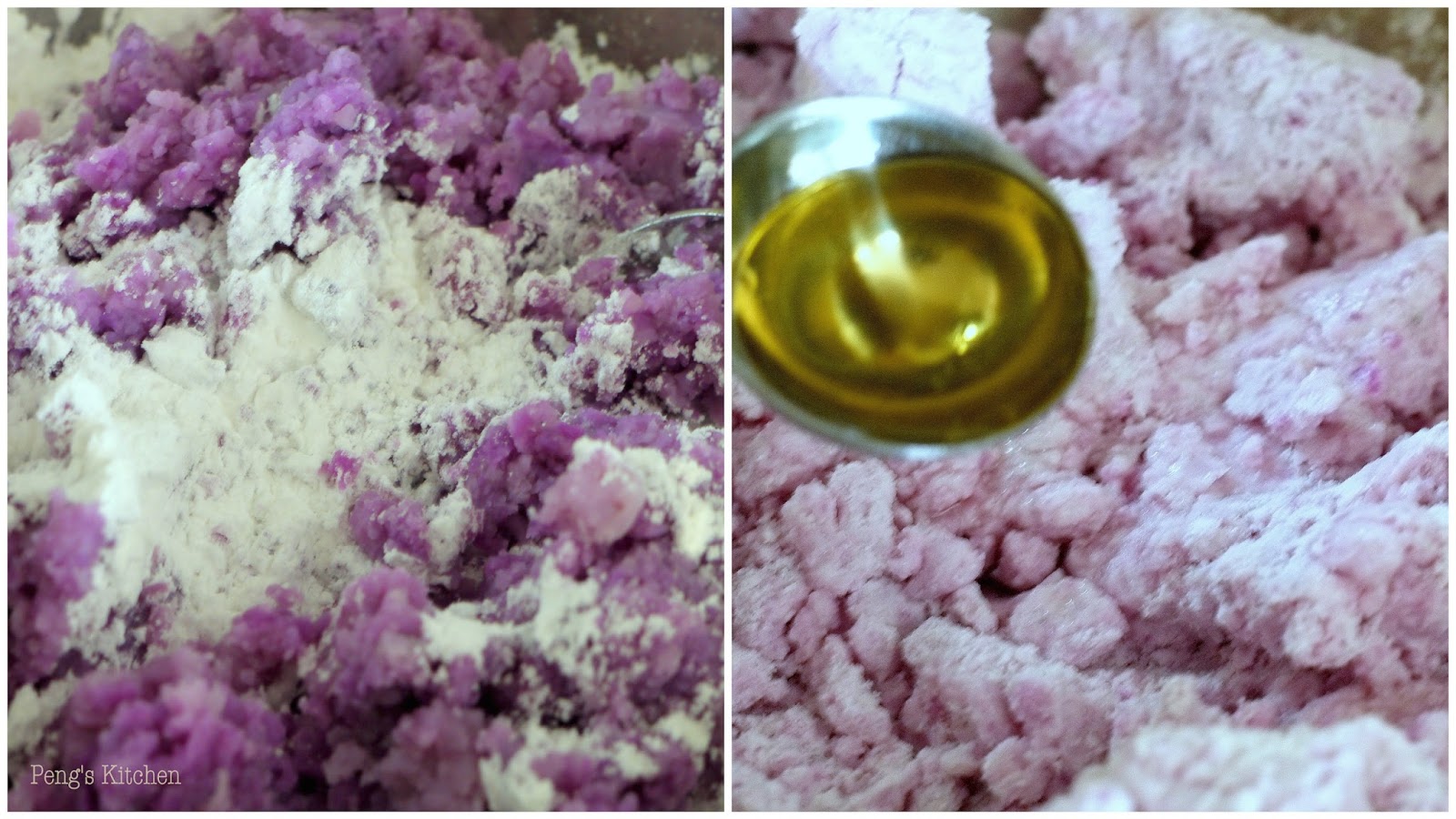 Peng's Kitchen: Chinese Yam Abacus Seeds 紫淮山算盘子