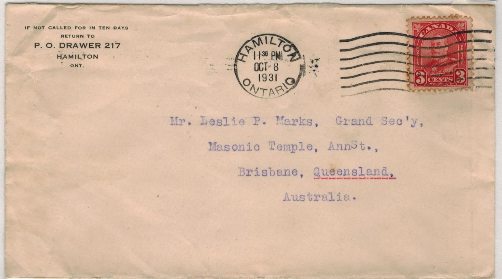 Postal History Corner: 6. United Kingdom and Empire/Commonwealth Letter ...