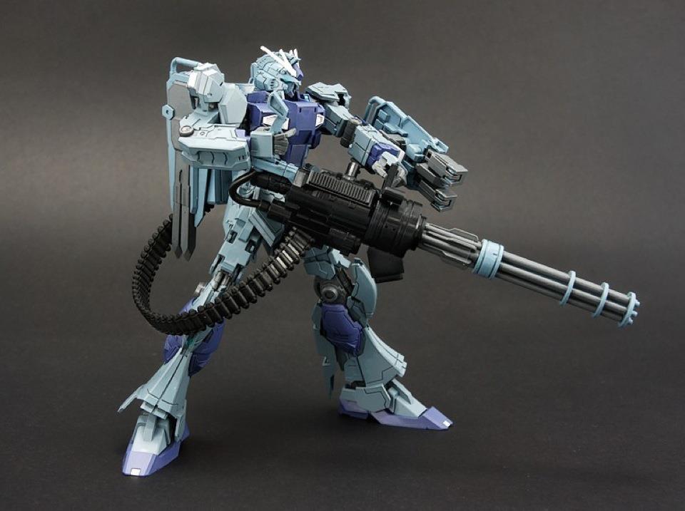 MC 1/144 Nu Gundoom Ground Type type with custom gatling gun - Gundam ...