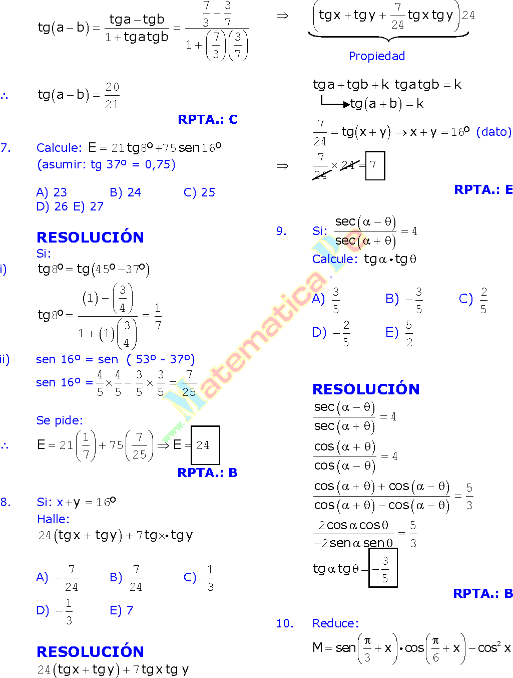 IDENTIDADES TRIGONOMETRICAS DE LA SUMA Y DIFERENCIA DE 2 ARCOS ... IDENTIDADES TRIGONOMETRICAS DE LA SUMA Y DIFERENCIA DE 2 ARCOS ...