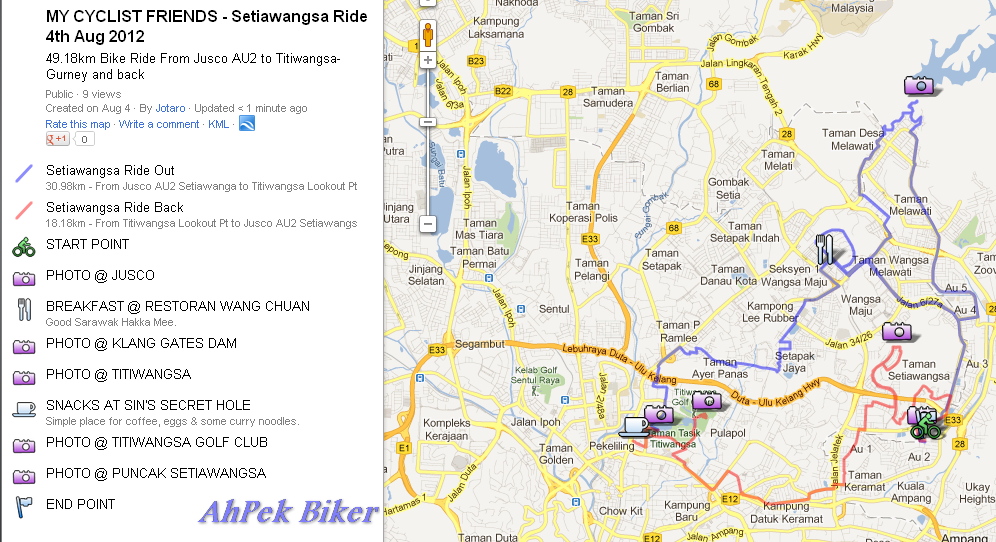 AhPek Biker - Old Dog Rides Again: Kuala Lumpur : Setiawangsa Bike Ride ...