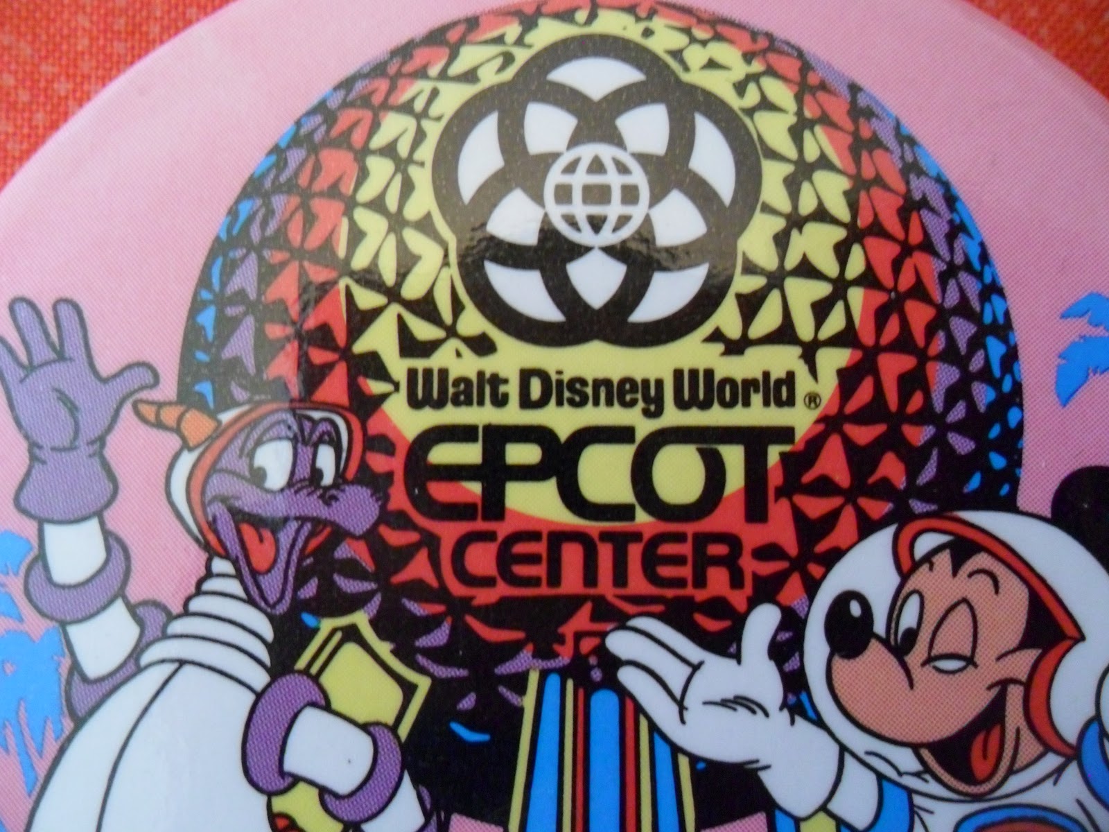WDW 71: Figment & Mickey EPCOT Center Button