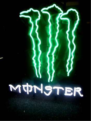 Wiki Neon Sign Blog: MONSTER ENERGY DRINKS Neon Sign 20" x 13" FREE ...