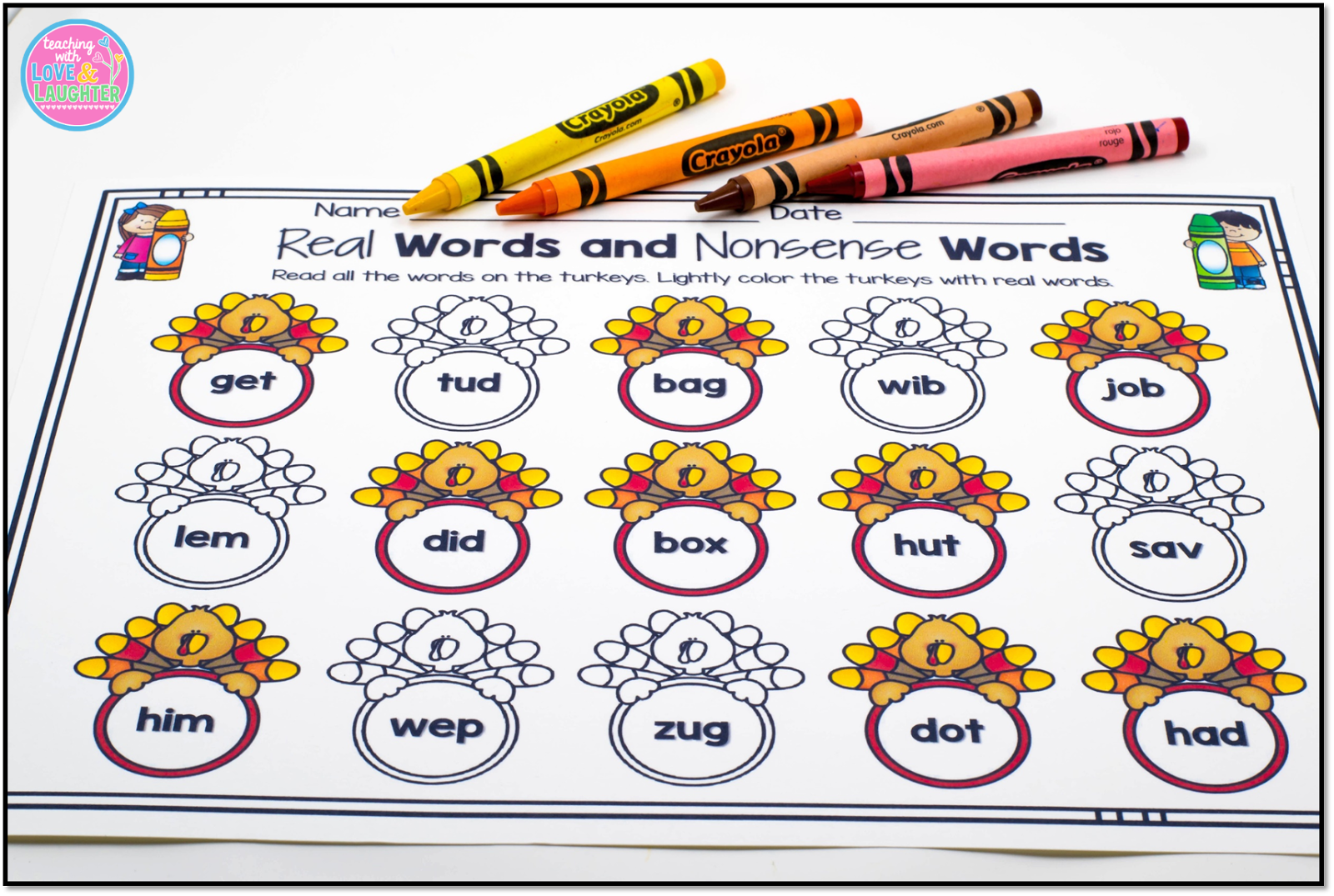 Teaching With Love and Laughter: Thanksgiving Literacy Center Activities