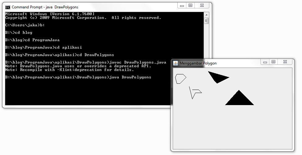 Membuat Lukisan Gambar Piramid Di Aplikasi Java ~ Source Code Programs