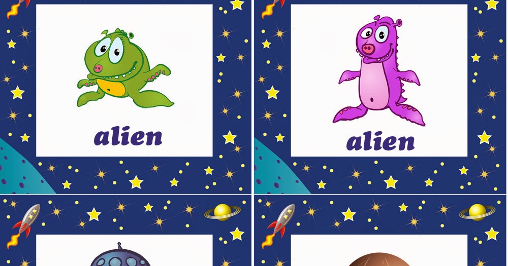 Two Aliens. Song for Children about Cute Aliens