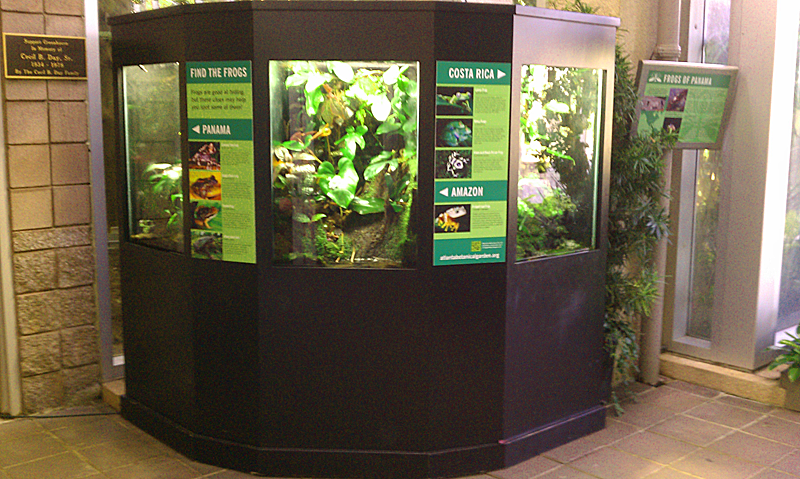 Fuqua Conservatory Lobby Amphibian Exhibits