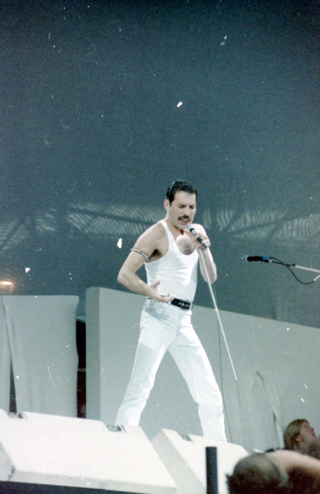Seizoensgebonden: Queen Live Aid Wembley Stadium Londen Engeland juli '85