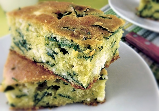 CORN PIE WITH CHEESE AND SPINACH (CORN POGACHA) ~ Macedonian Cuisine