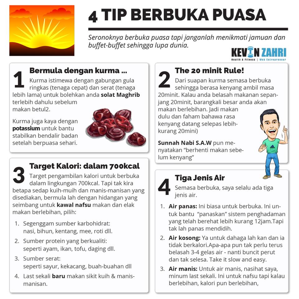 4 Tips Berbuka Puasa