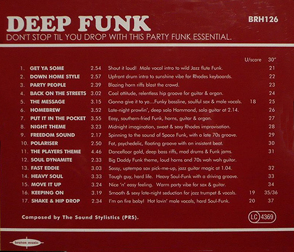 Valvulado: The Sound Stylistics - Jazz & Funk (UK)