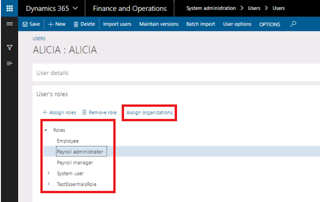 How to copy roles from user to user in dynamics 365?