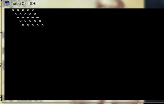 practising C, C++ and JAVA programming with examples: wap to display star pattern