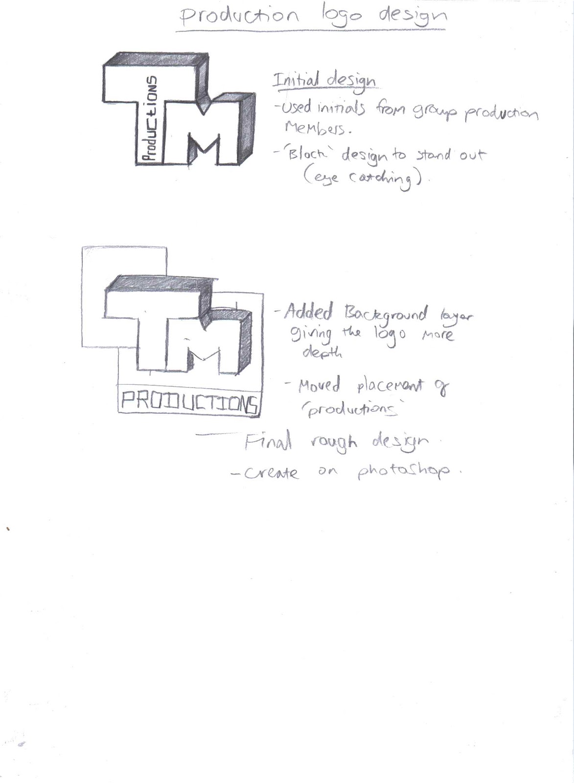 group17MattTom : Production logo rough design idea