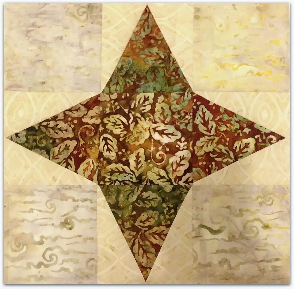 Block-A-Day 23 - Batik Star ~ The Needles Excellency