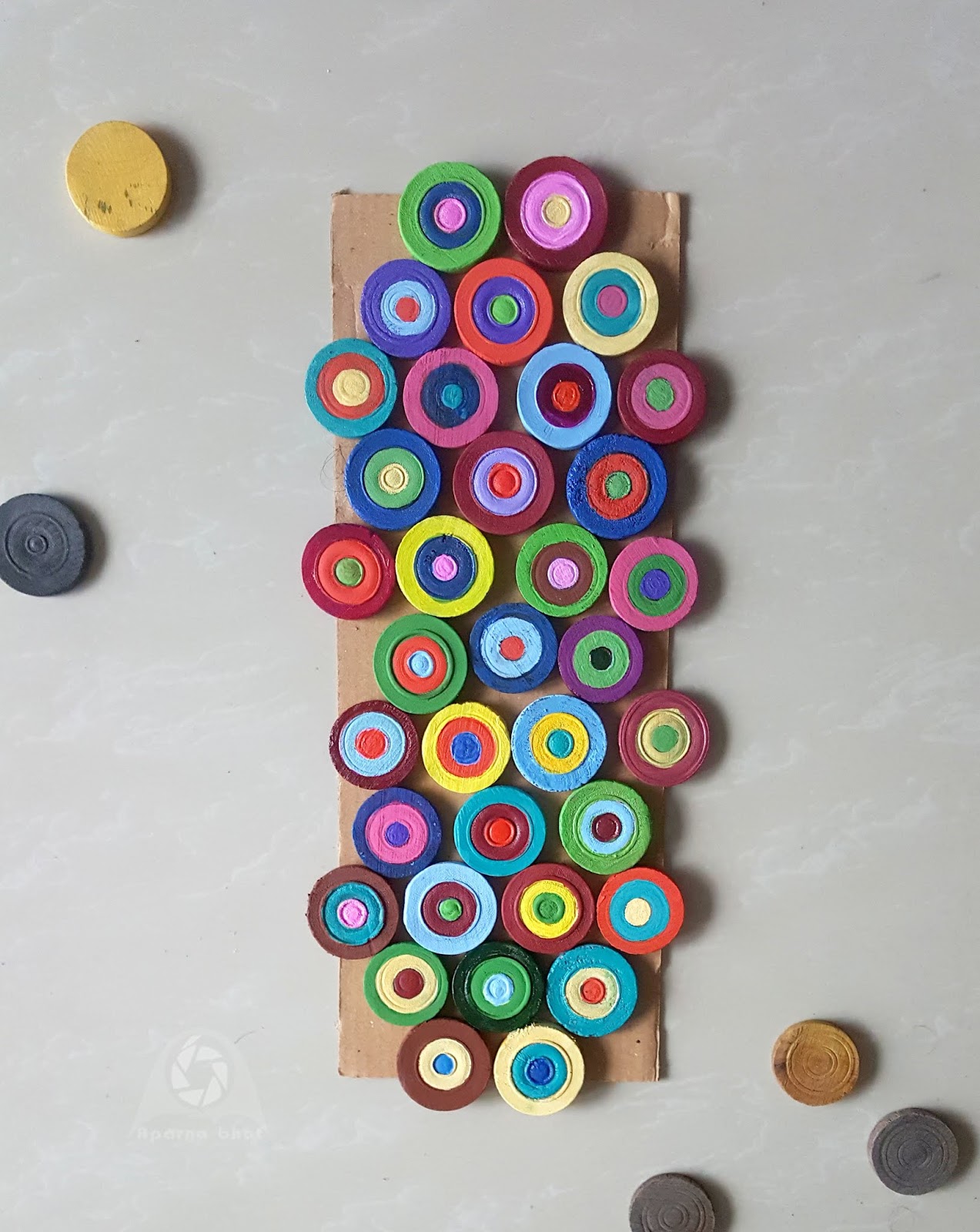 Wall Hanging Decor _ DIY Art with Carrom Coins ~ Flavors N Colors