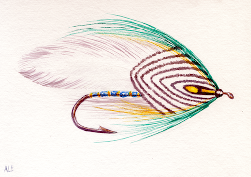 Art is the journey: Colorful Salmon flies