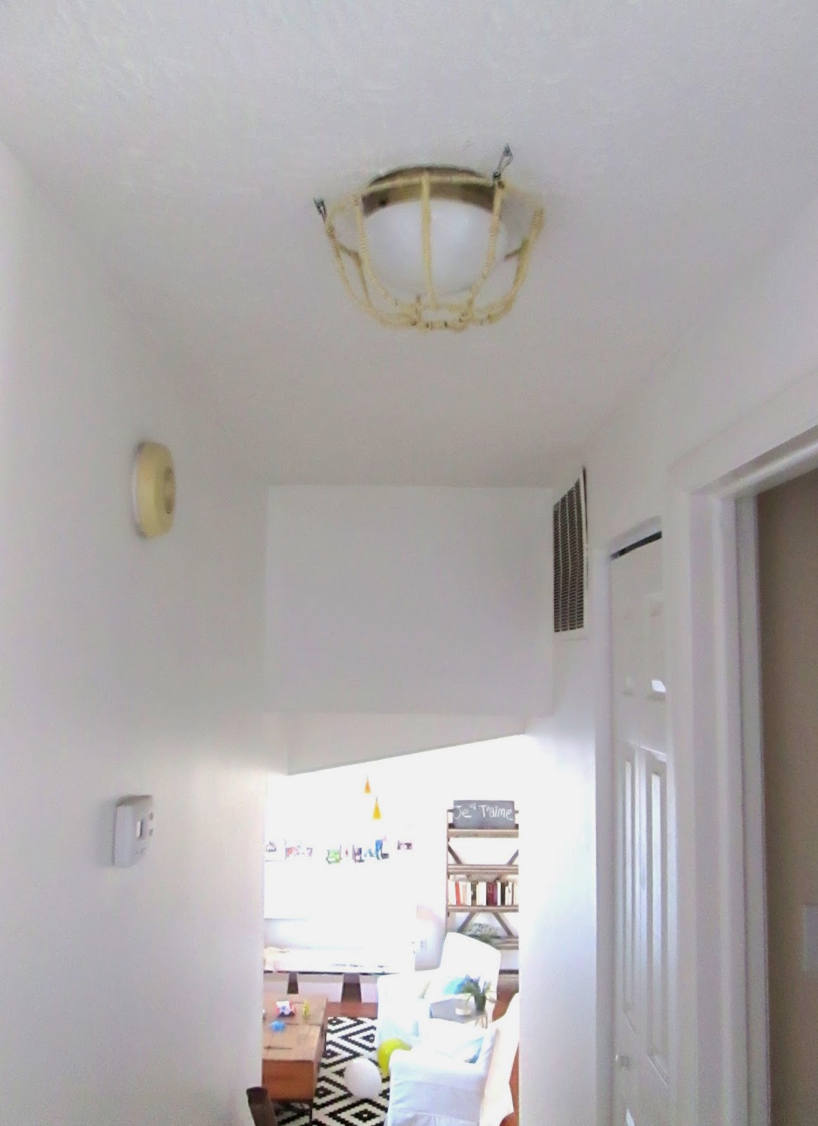 Chelsea's Garage: DIY: Disguise a generic ceiling light