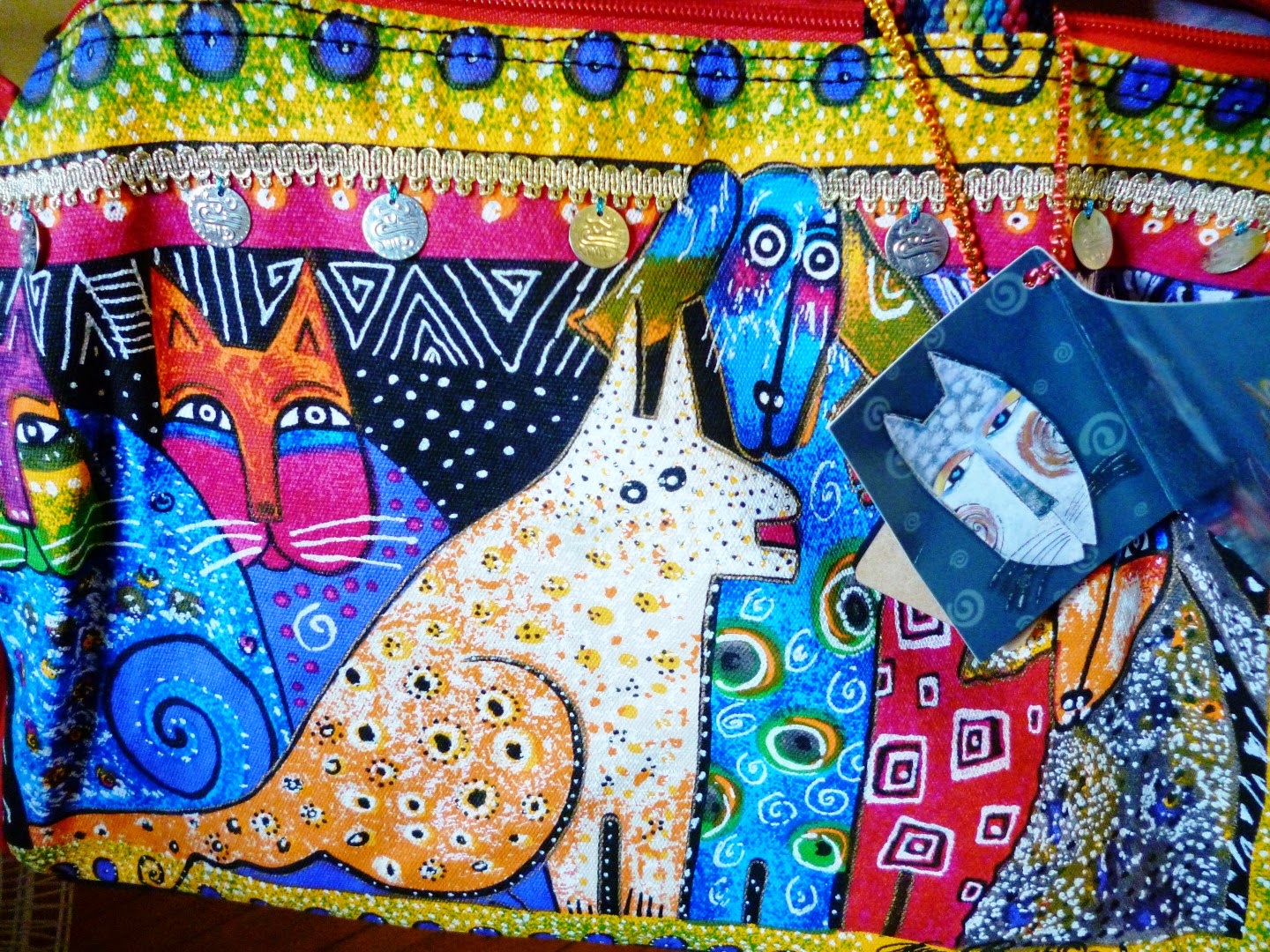 Writing Straight from the Heart: Laurel Burch Purse Bursts with Colors