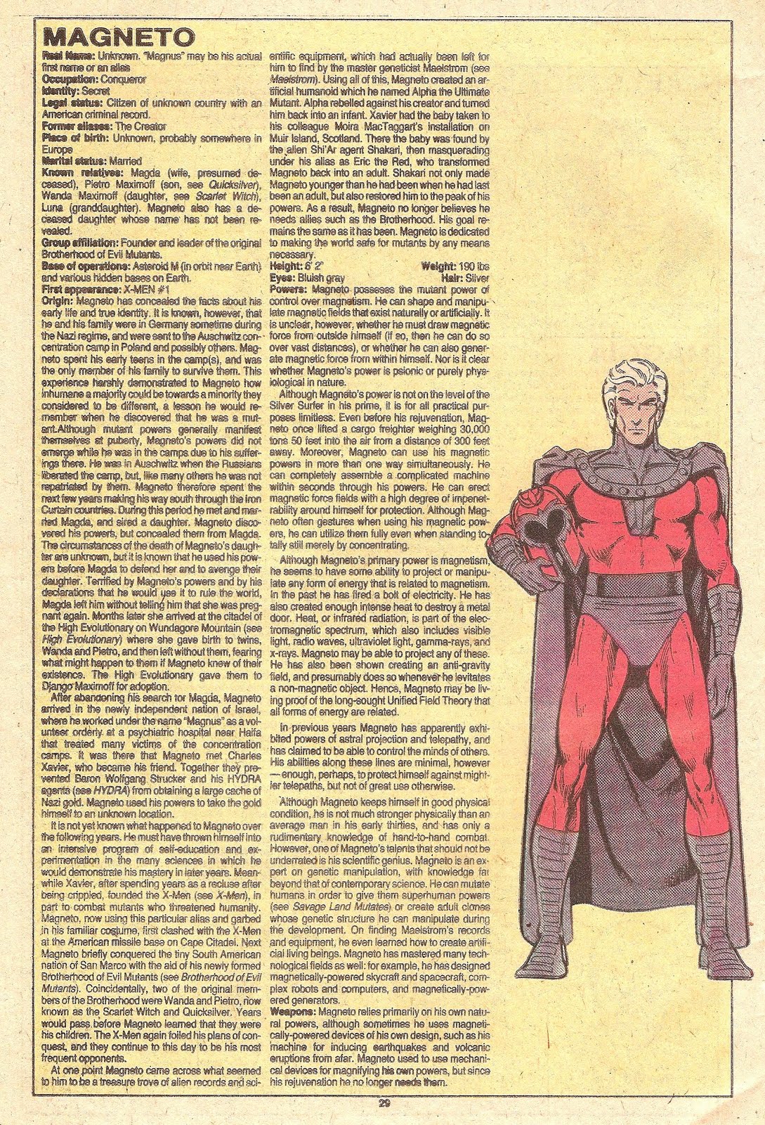 Super-DuperToyBox: Famous Covers Magneto by ToyBiz