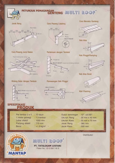 GENTENG METAL | MULTIROOF | SAKURAROOF | TORA TORA | PRIMAROOF | HARGA ...